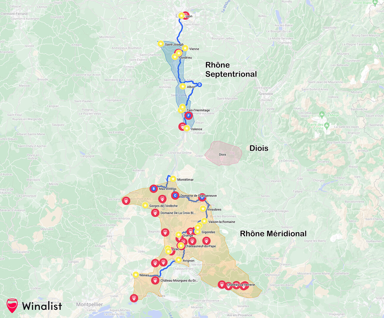 Route des vins Côte du Rhône : Guide et Itinéraire 2026